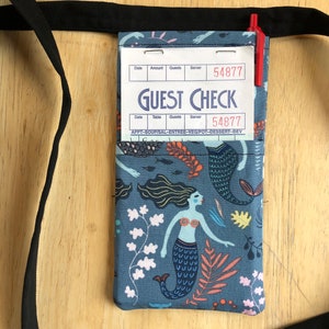 Mermaid MINI Server Apron Pouch Sea Blue Sirens 3 Pocket Little Cafe ...