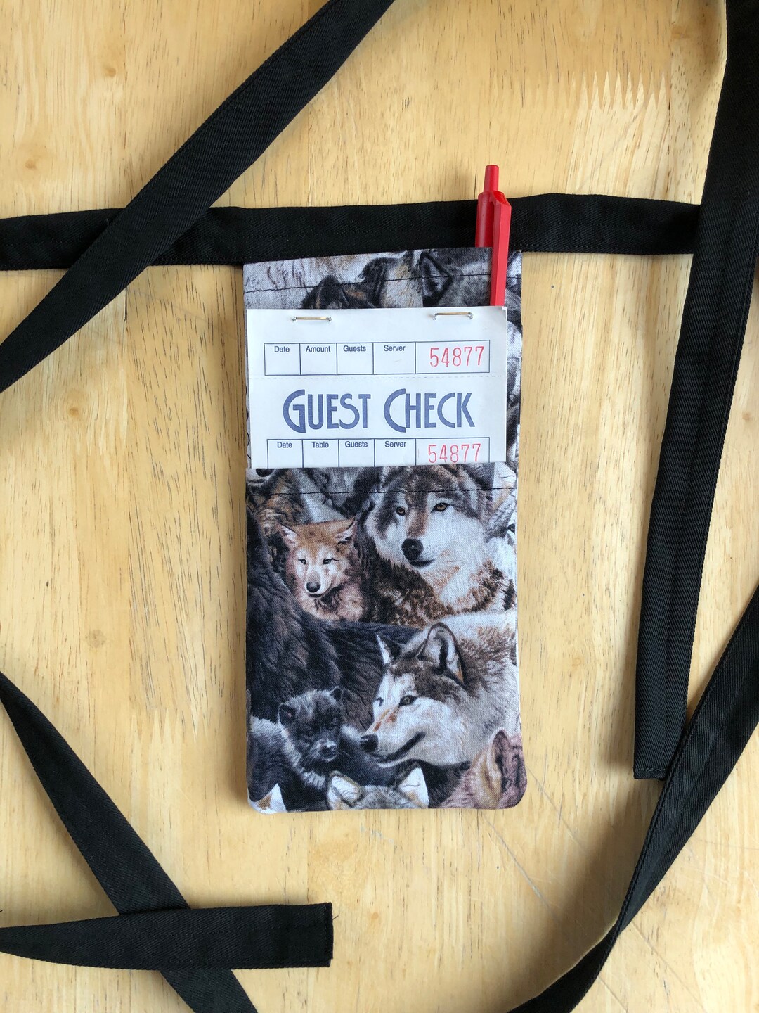 Wolf MINI Cocktail Server Apron Pouch - Wolf Pack - 3 Pocket Little ...