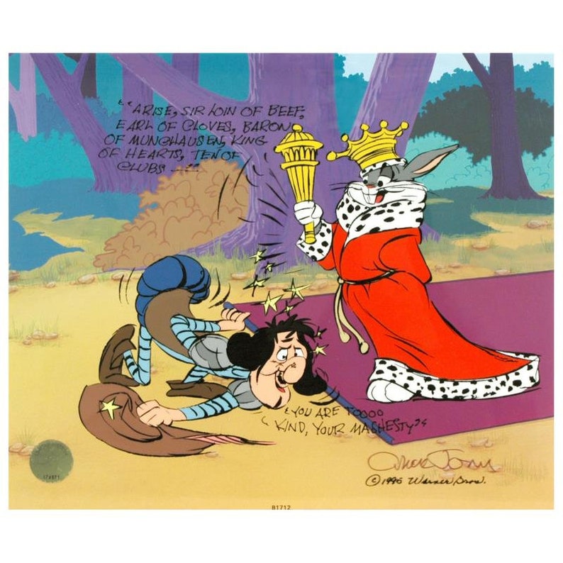 Chuck Jones: "sir Loin of Beef" Animation Cel - Hand Signed & Numbered ...