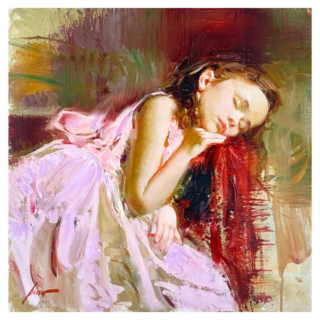 Pino "compleanno Girl" Limited Edition Hand Embellished Canvas Art - Etsy