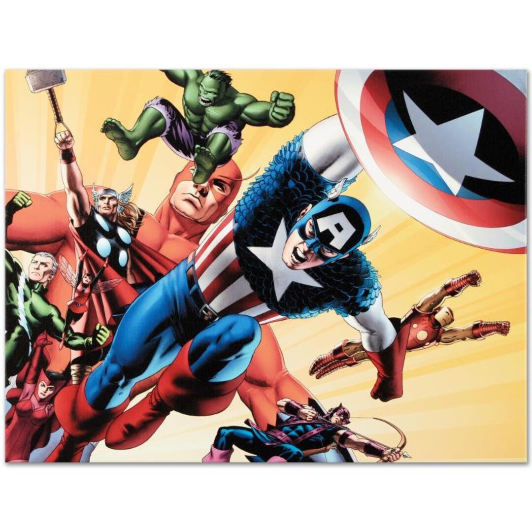 Captain America Giclee on Canvas: "fallen Son" Limited Edition Art by ...