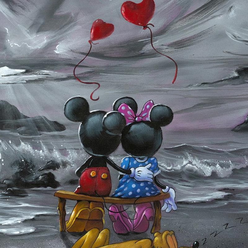 Jim Warren, "mickey and Minnie Forever Love" Limited Edition Canvas ...