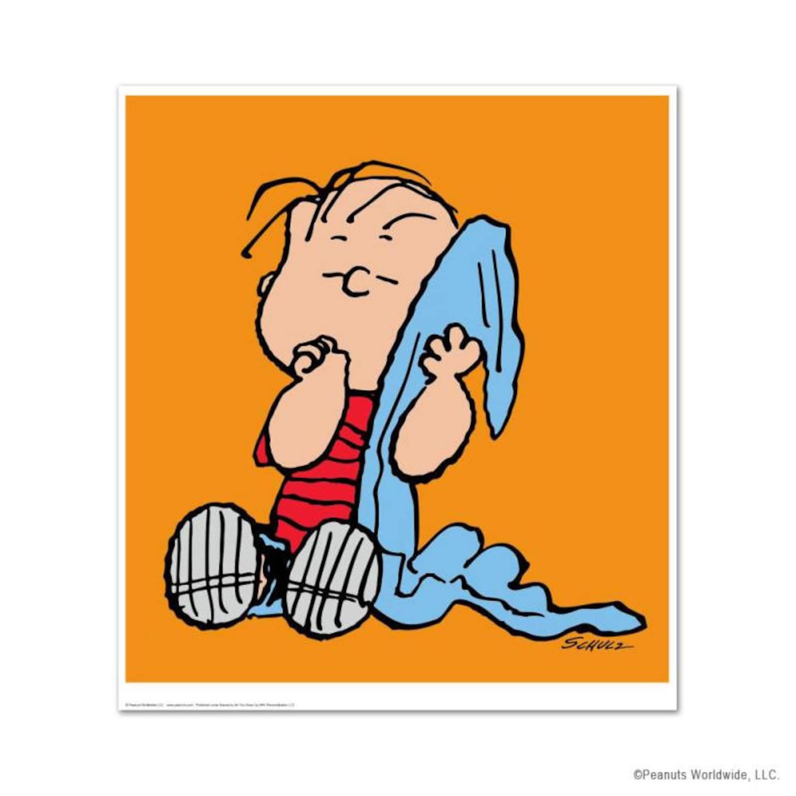 Peanuts, "linus: Orange" Hand Numbered Limited Edition Fine Art Print ...