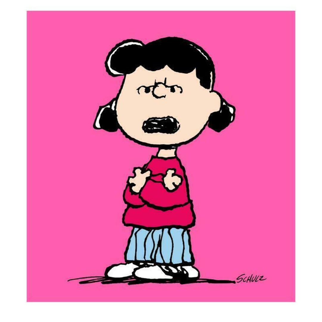 Peanuts Lucy: Pink - Limited Edition Fine Art Canvas Print (40"x44") - Etsy