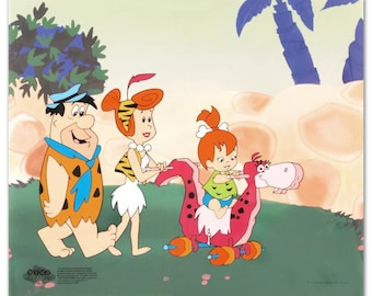 Pebbles and Bam Bam Limited Edition Sericel From the Flintstones ...