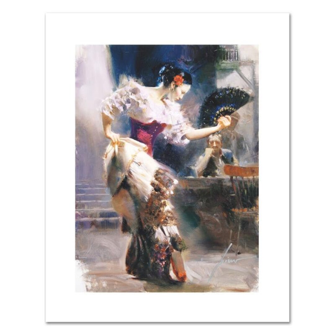 Pino (1939-2010), "the Dancer" Hand Signed Limited Edition on Canvas ...