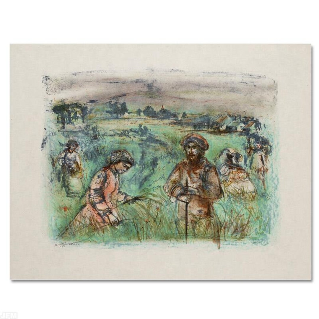 Edna Hibel "fields Near Chartres" Limited Edition Lithograph (1917-2014 ...