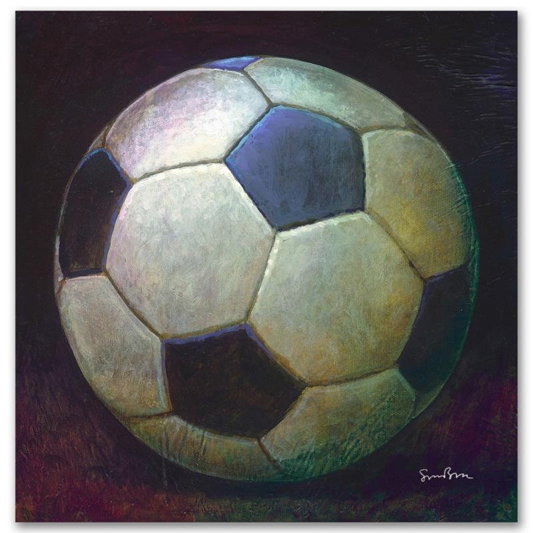 Simon Bull 'aspiration' Soccer Ball Giclee on Canvas, Signed Limited ...