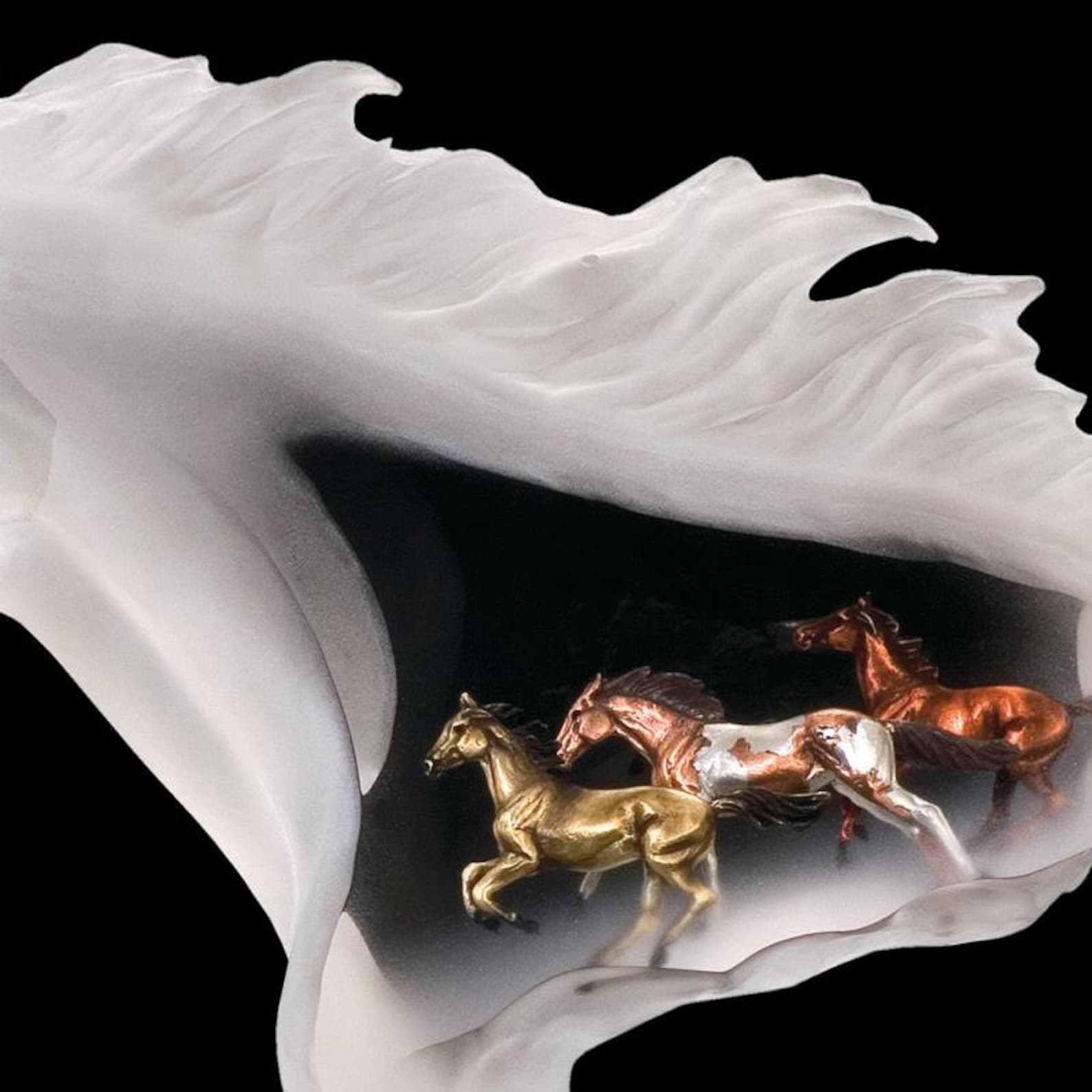 Kitty Cantrell, "untamed Spirit" Limited Edition Mixed Media Lucite ...
