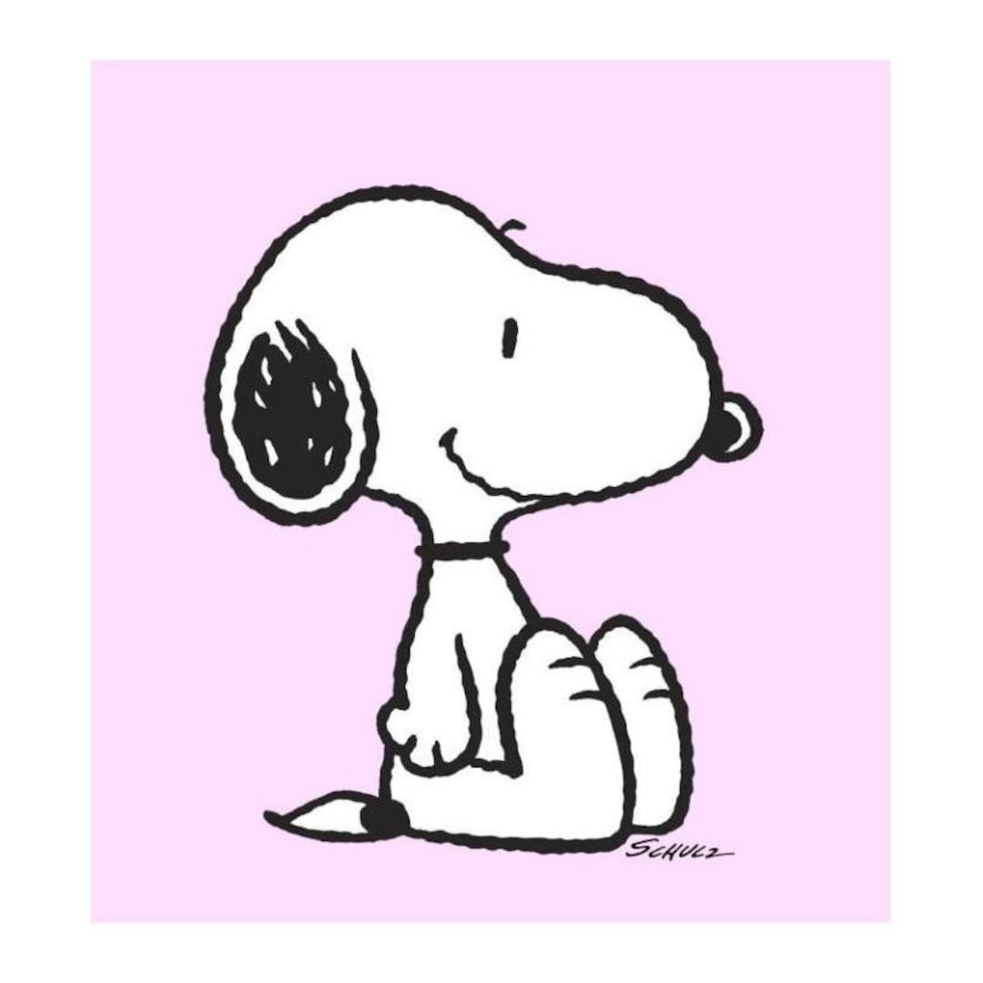 Snoopy Pink Canvas Print: Limited Edition Fine Art (40"x44") - Etsy