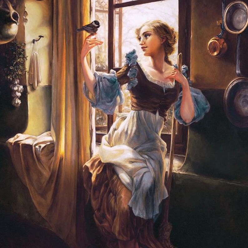 Heather Edwards "cinderella's New Day" Limited Edition Gallery Wrapped ...
