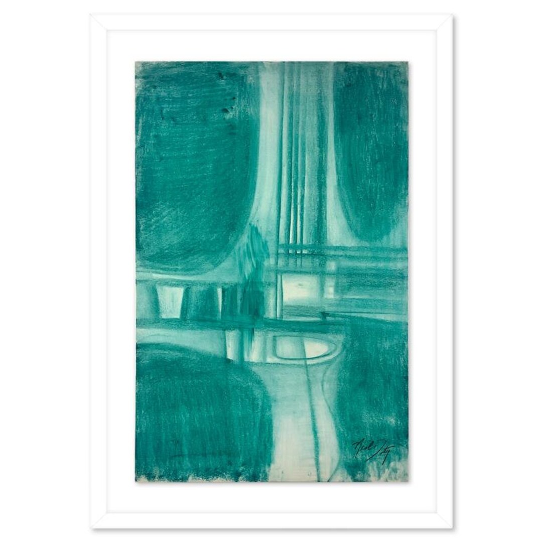 Neal Doty (1941-2016), Framed Original Mixed Media Drawing, Hand Signed ...