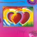 Peter Max, "two Hearts on Blends" Framed Limited Edition Lithograph, Numbered and Hand Signed ...