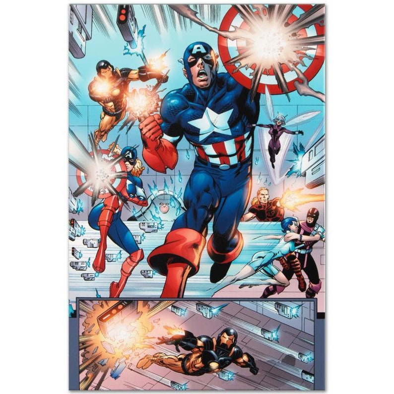 Captain America Canvas Giclee: Last Hero Standing #1, Limited Edition ...