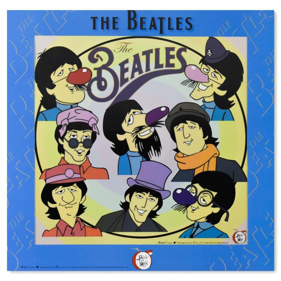 The Beatles "fab Faces" Sericel: Limited Edition Cartoon Art - Etsy