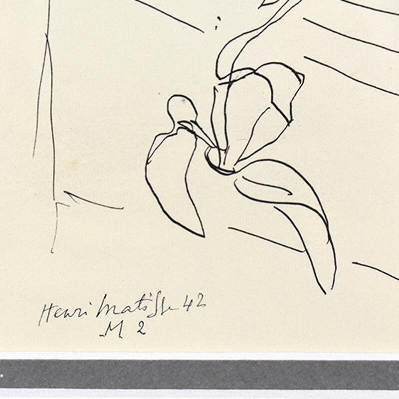 Pierre Henri Matisse 1869-1954, Framed Lithograph, Plate Signed With ...