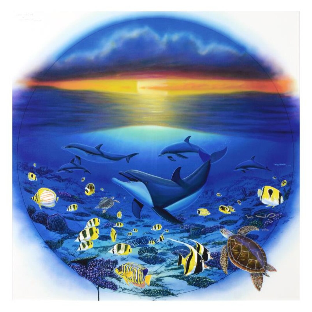WYLAND "sea of Life" Limited Edition Giclee on Canvas - Etsy