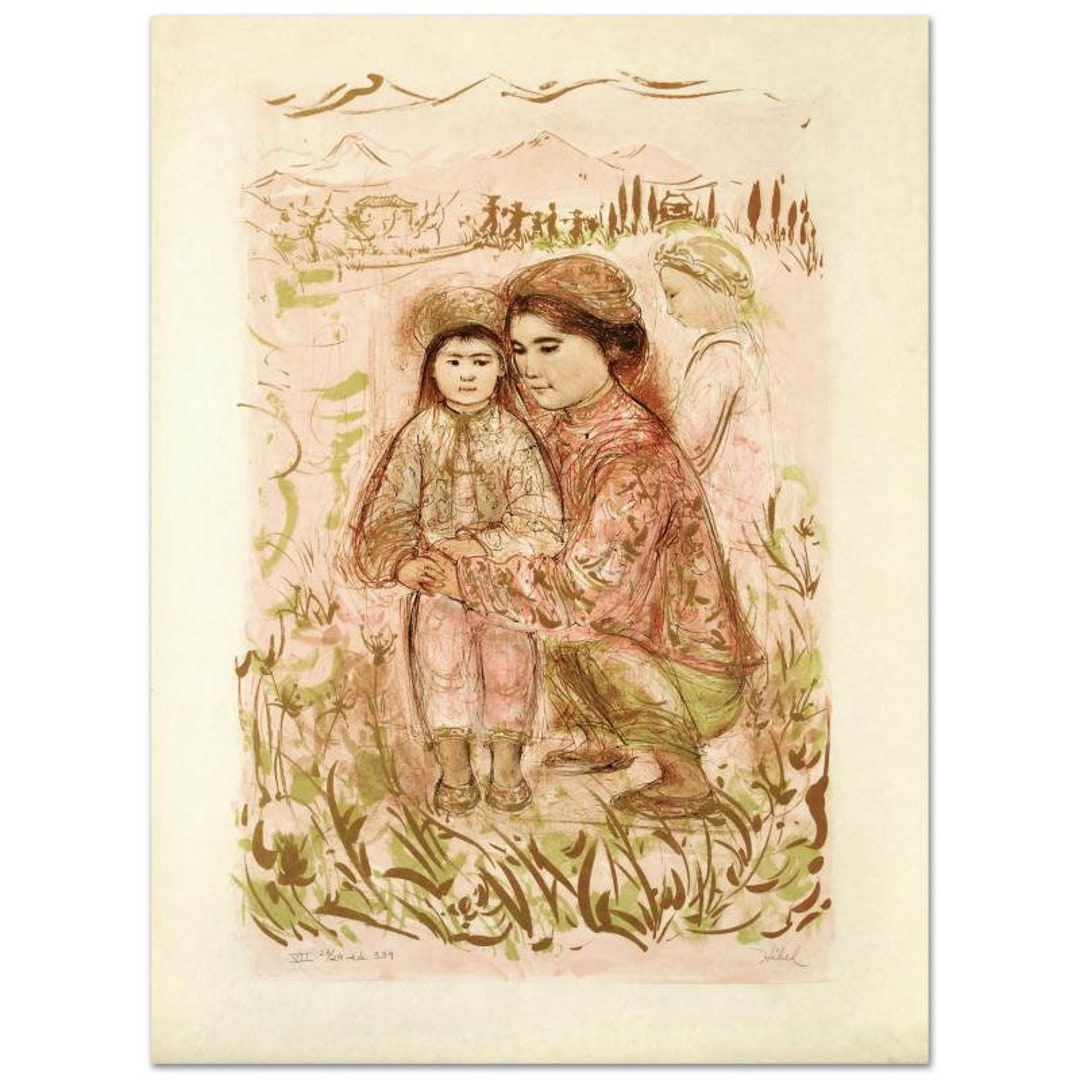 Edna Hibel "mrs. Hsu" Limited Edition Lithograph (1917-2014), Numbered ...