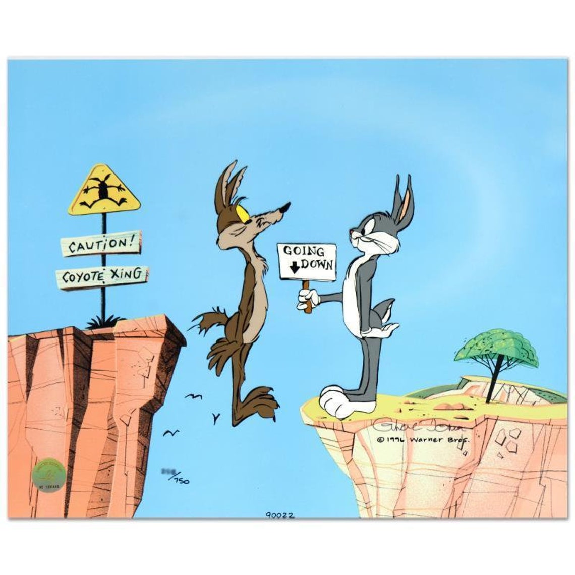 Chuck Jones' "coyote Crossing" Animation Cel - Hand Signed - Etsy