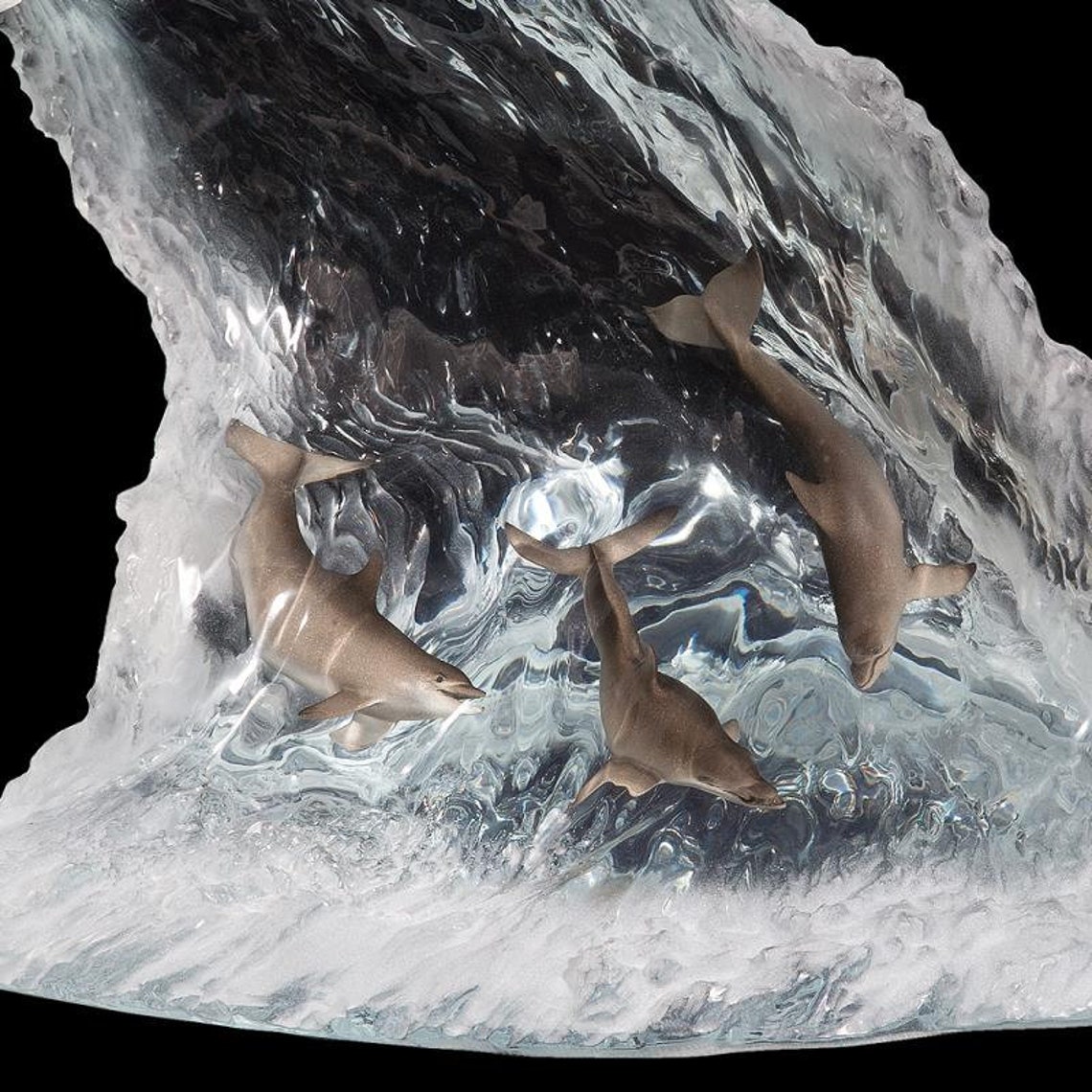 John Cuevas, "point Break" Limited Edition Mixed Media Lucite Sculpture ...