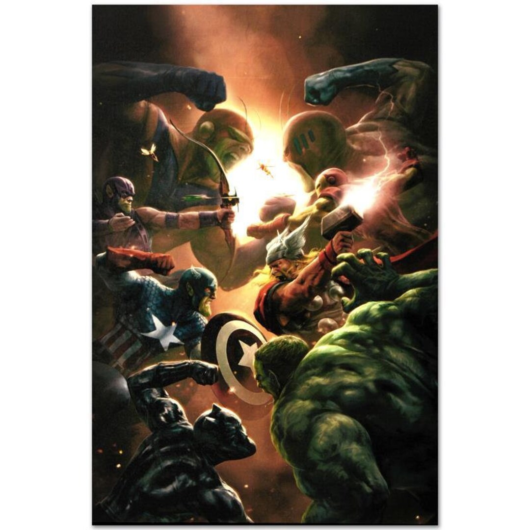 Avengers #43 Limited Edition Giclee Canvas Art by Aleksi Briclot - Etsy