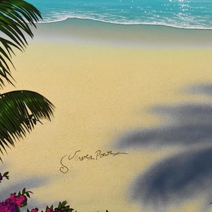 Steven Power, "my Paradise" Limited Edition on Canvas, Numbered and ...