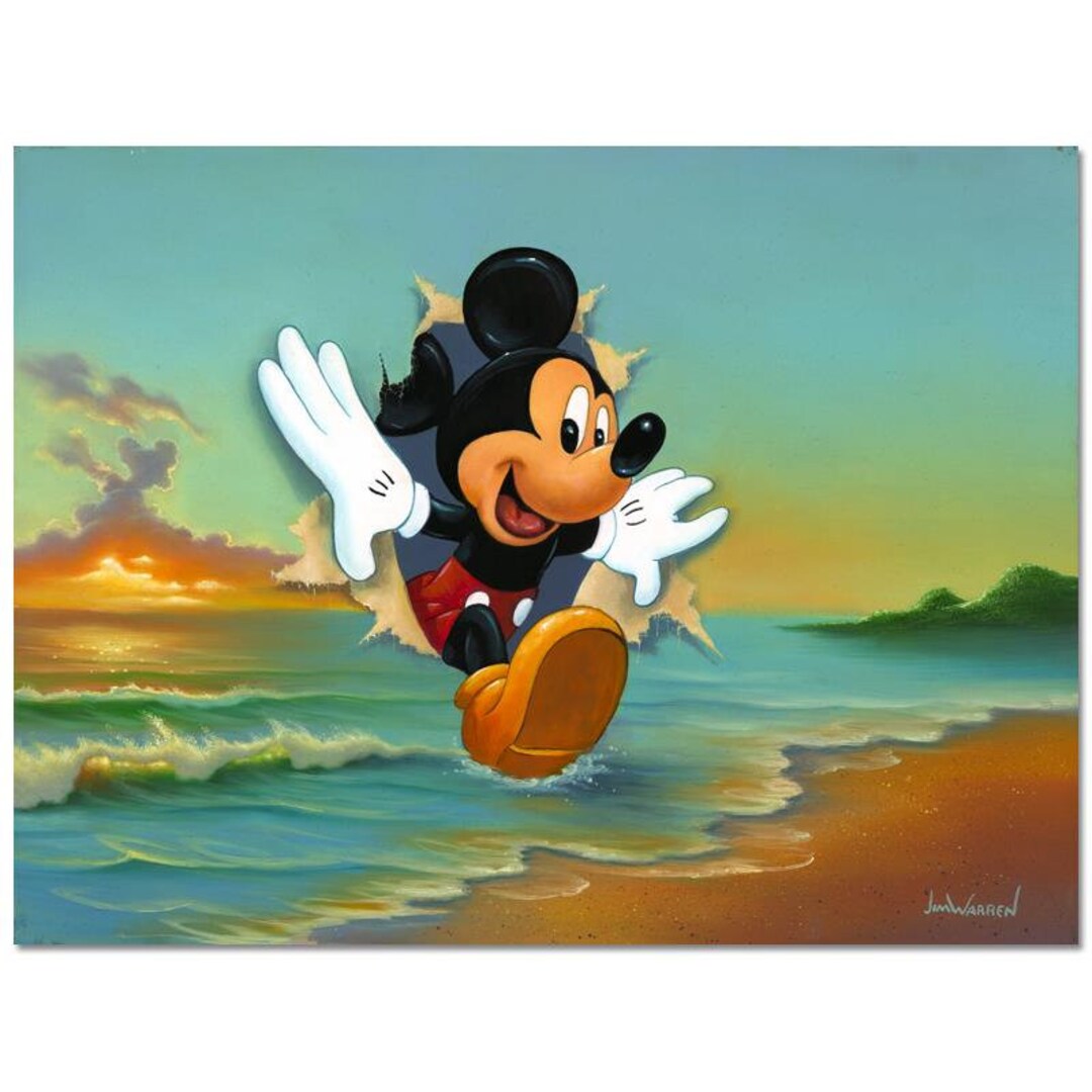 Jim Warren "mickey's Grand Entrance" Disney Limited Edition Hand ...