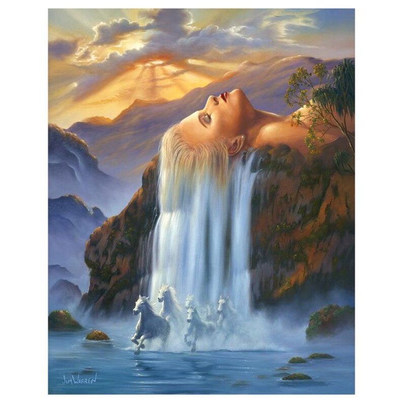 Jim Warren, "daydreams" Hand Signed, Artist Embellished AP Limited ...