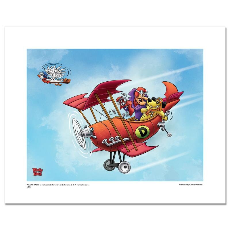 Wacky Races, "dastardly" Limited Edition Giclee From Hanna-barbera ...