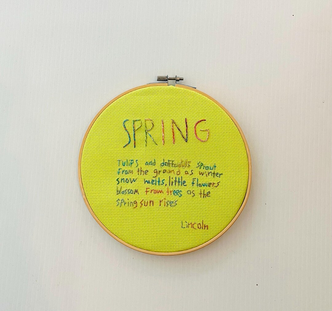 Custom Cross Stitch Poem, Quote, Recipe, Etc. - Etsy