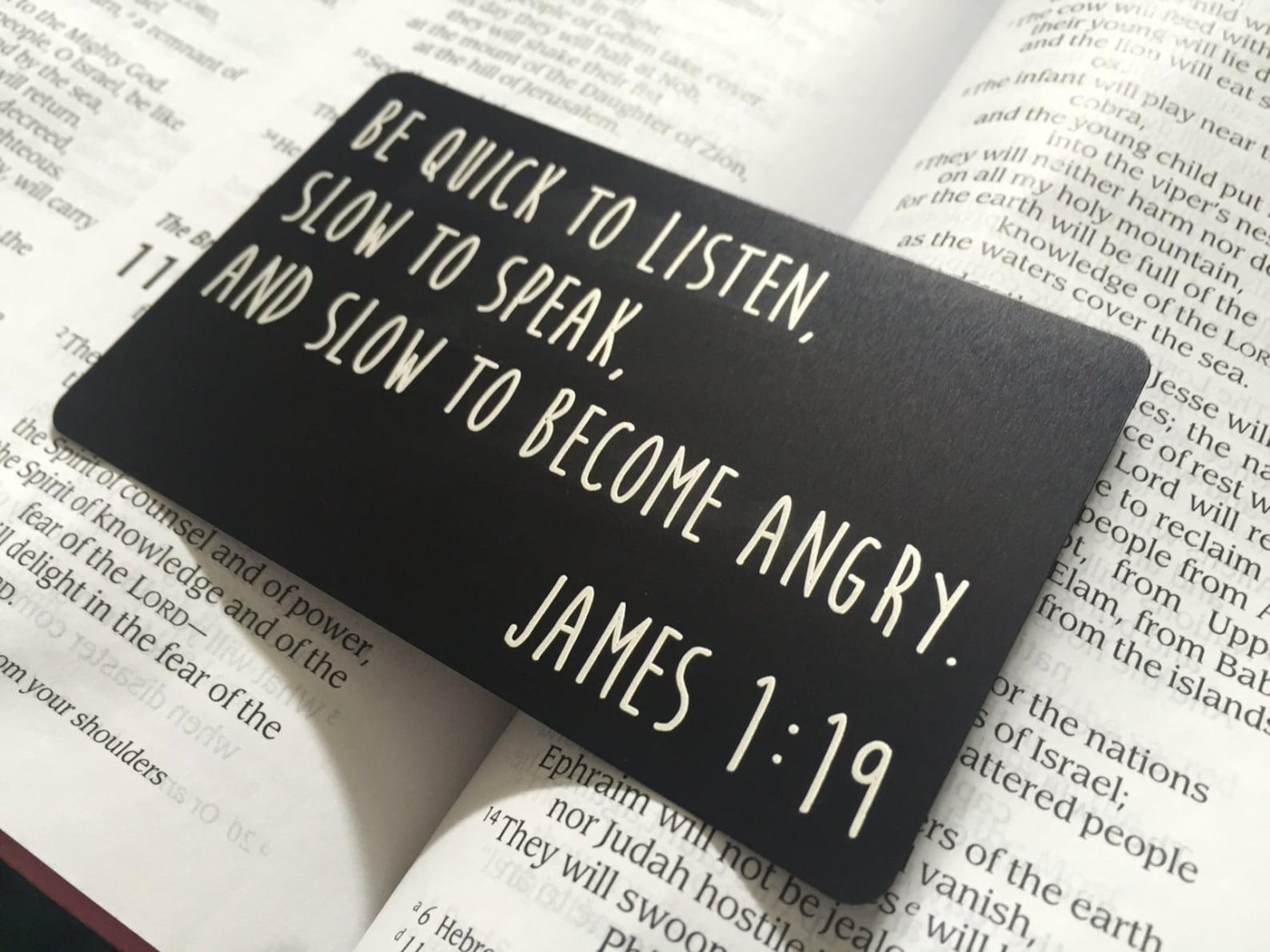 Bible Verse Engraved Wallet Insert, Bible Study Gift, Inspirational ...