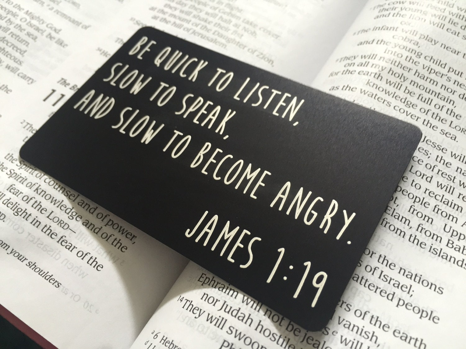 Bible Verse Engraved Wallet Insert Bible Study Gift - Etsy