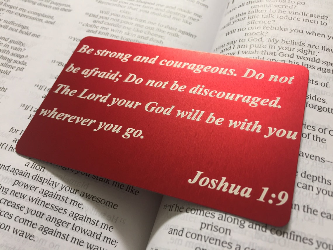 Bible Verse Engraved Wallet Insert, Bible Study Gift, Inspirational ...
