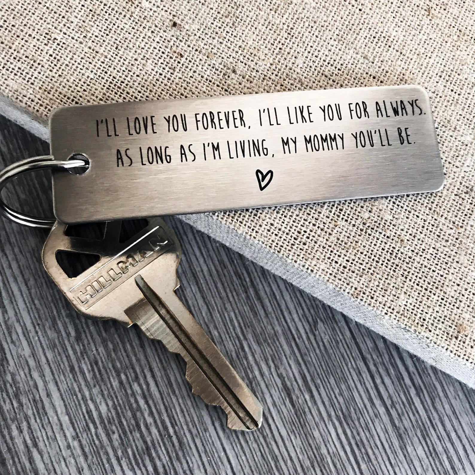 Your Actual Handwriting or Font Keychain Handwritten Key Chain | Etsy