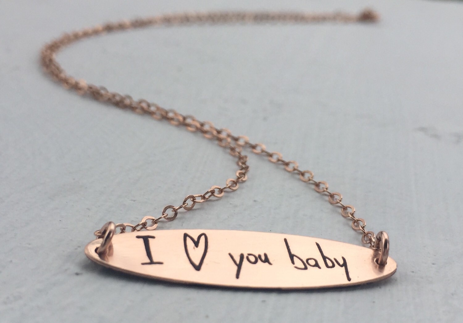 Personalized Handwritten Jewelry Necklace With Your | Etsy