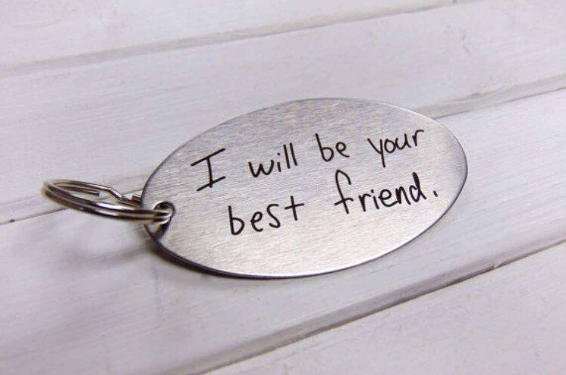 Your Actual Handwriting or Font Keychain Handwritten Key Chain ...