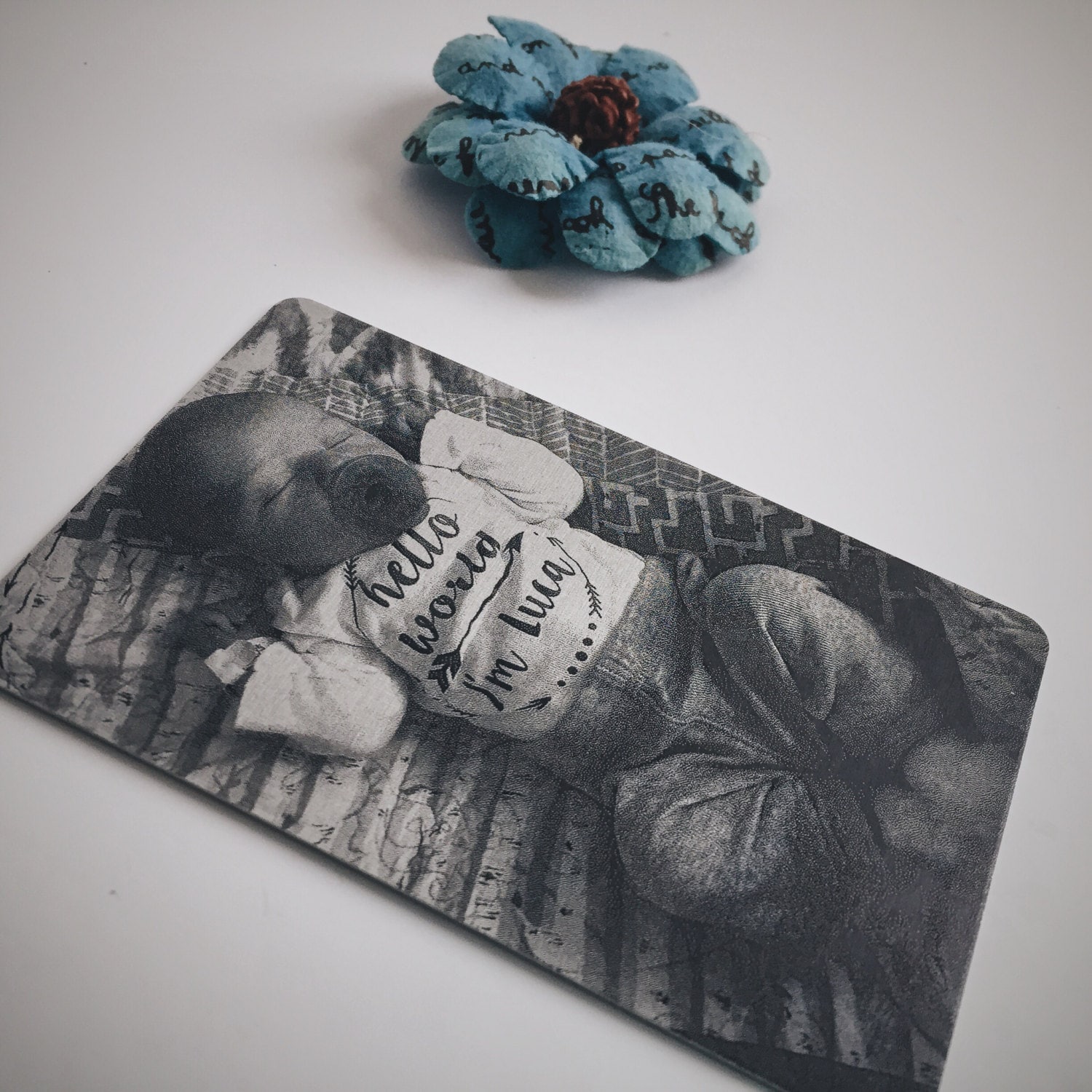 Personalized Photo Wallet Card Picture Insert New Mom Dad | Etsy