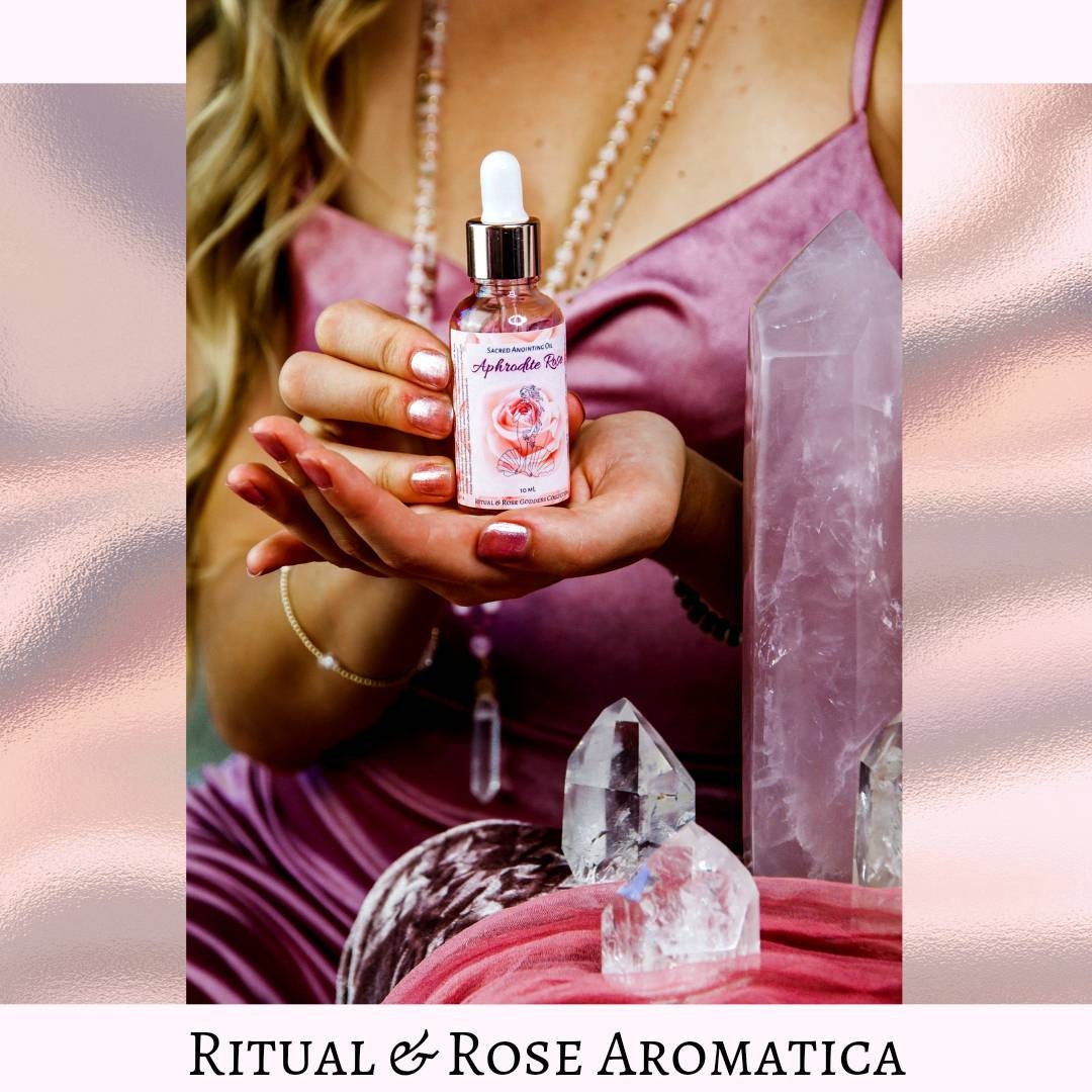 Aphrodite Rose Sacred Anointing Oil Sensual Aromatherapy Oil Aphrodisiac Essential Oil Goddess ...