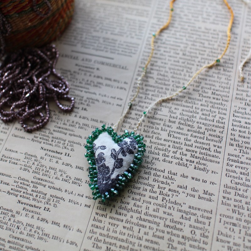 Fabric Amulet Necklace - Etsy