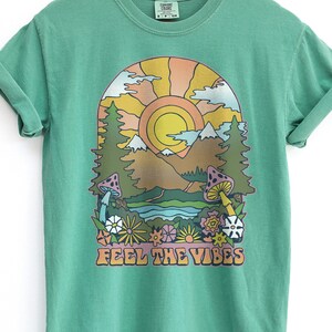 Retro Outdoors Shirt, Retro Camping Tshirt, Feel the Vibes, Nature Lovers Camping T-shirt ...