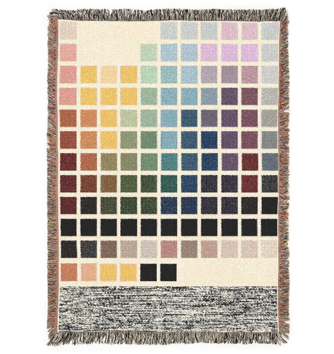 Color Palette for MMW Woven Blanket, Actual Color Samples for Reference ...