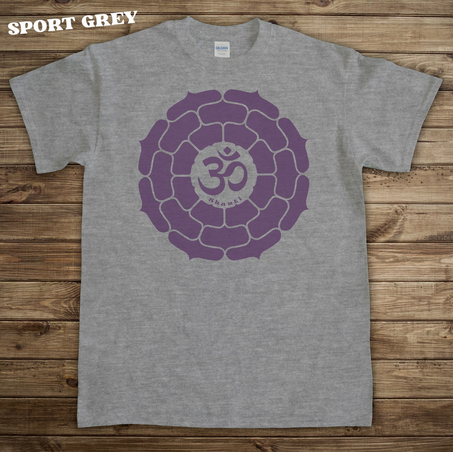 Yoga Om Shirt, Om Lotus Tshirt, Om Symbol Tee Shirt, Om Shanti Yoga T ...