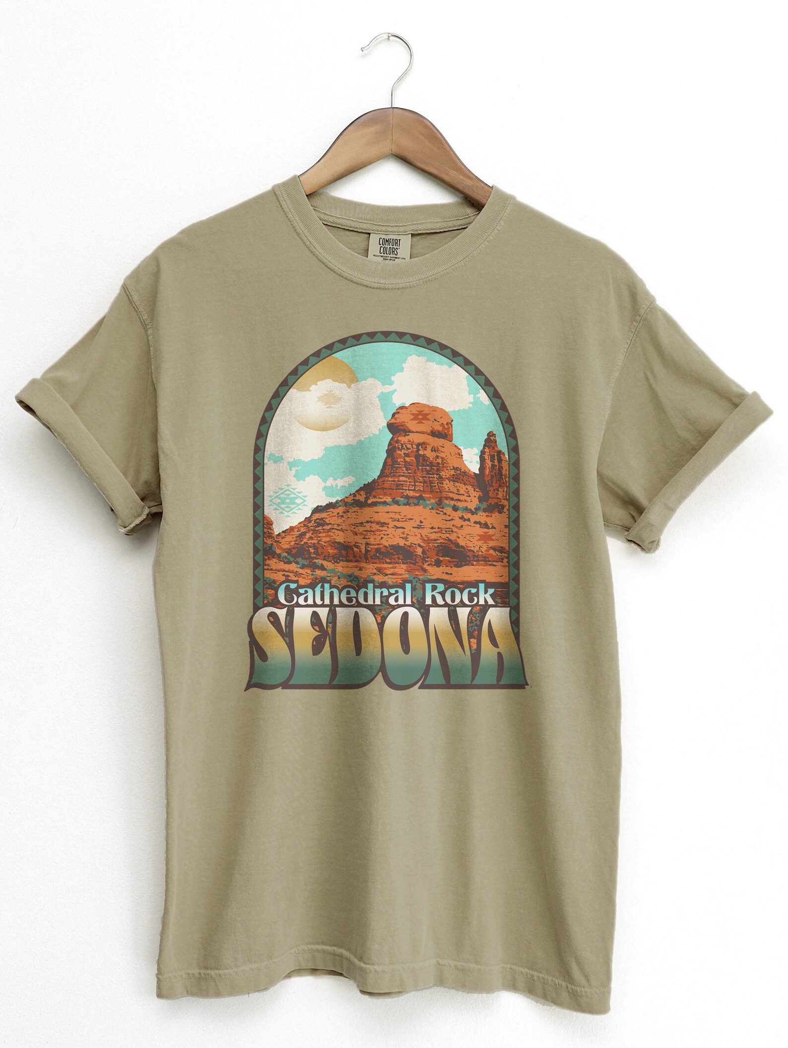 Sedona Arizona Shirt, Cathedral Rock, Southwest BOHO Aesthetic T-shirt ...