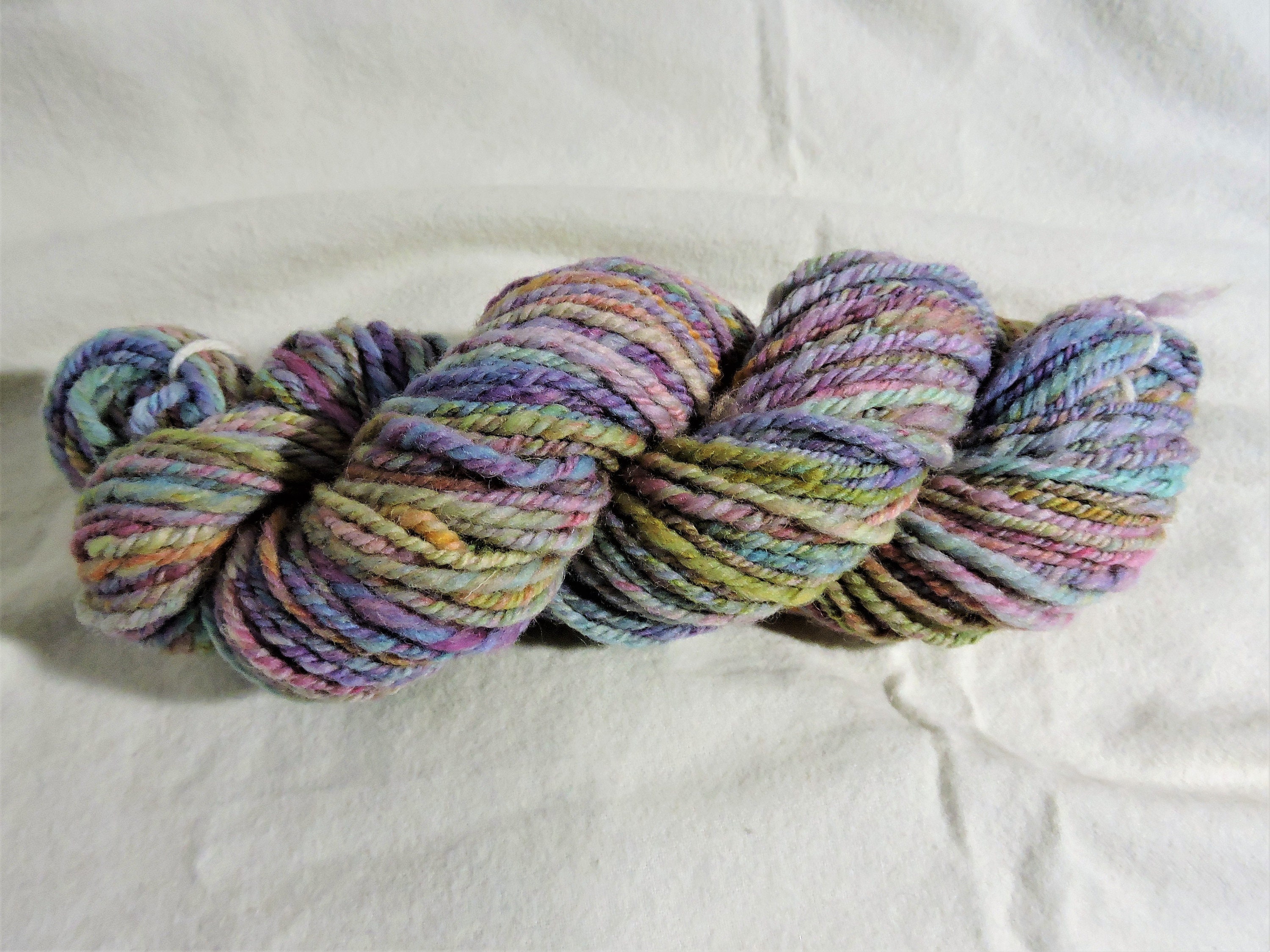 Pretty Pastels Yarn Sale Handdyed Handspun 100% Wool Yarn 3 | Etsy