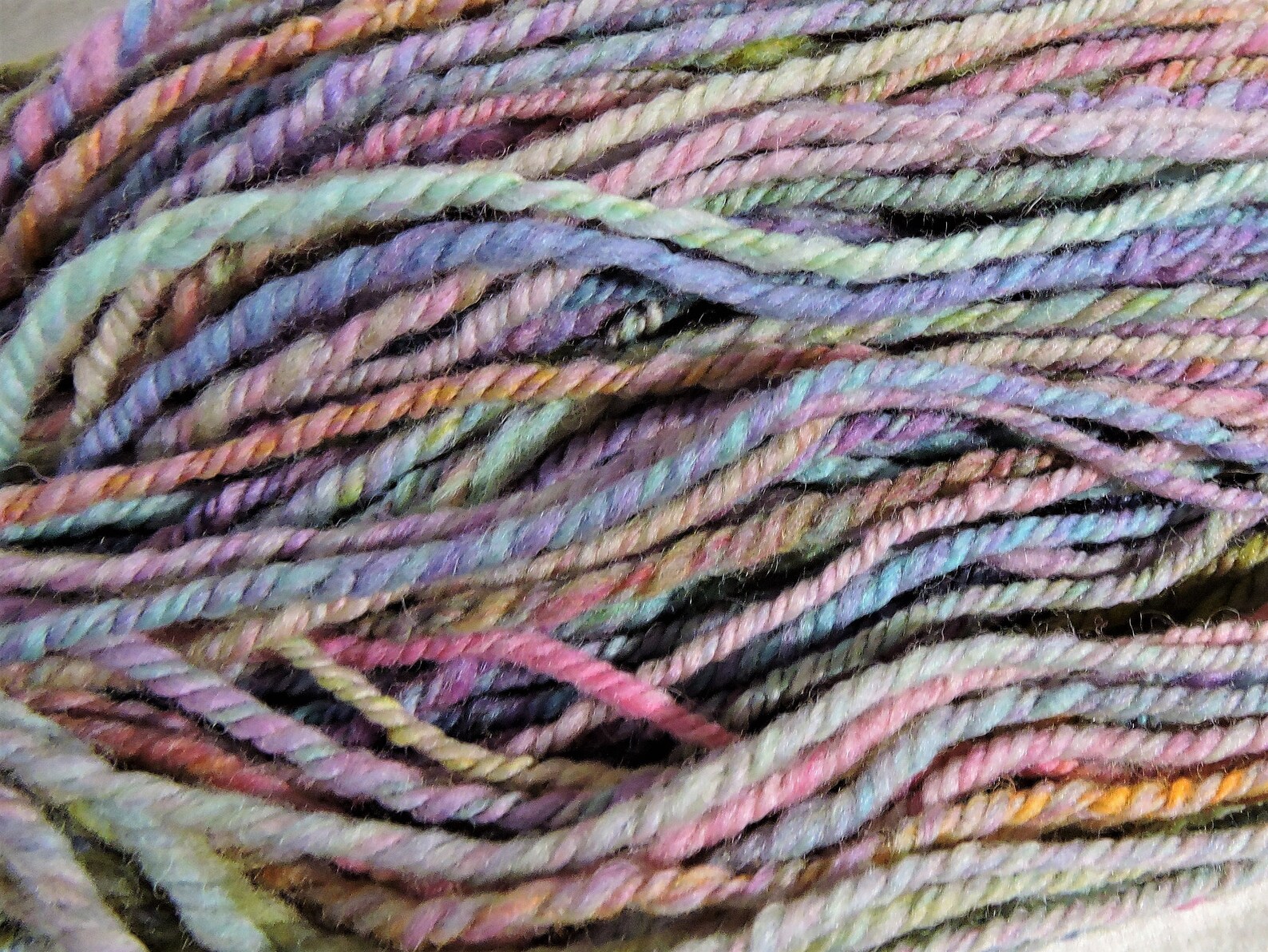 Pretty Pastels Yarn Sale Handdyed Handspun 100% Wool Yarn 3 | Etsy