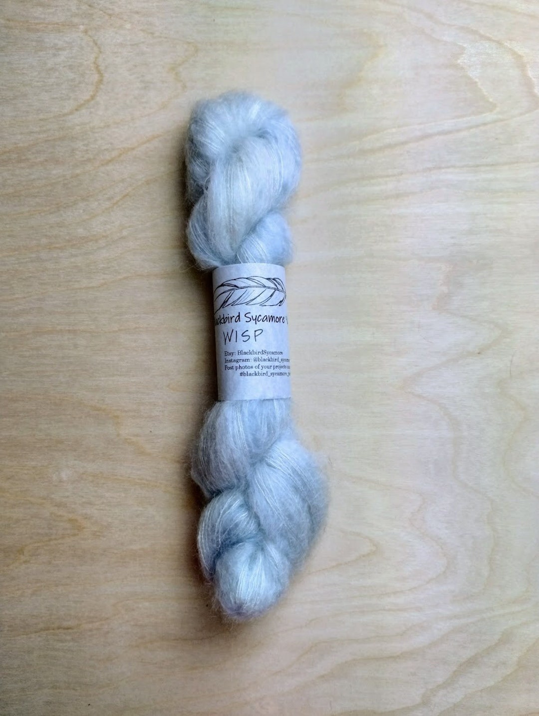 WISP Mohair Kidsilk Handdyed Yarn, Lace Weight - Etsy