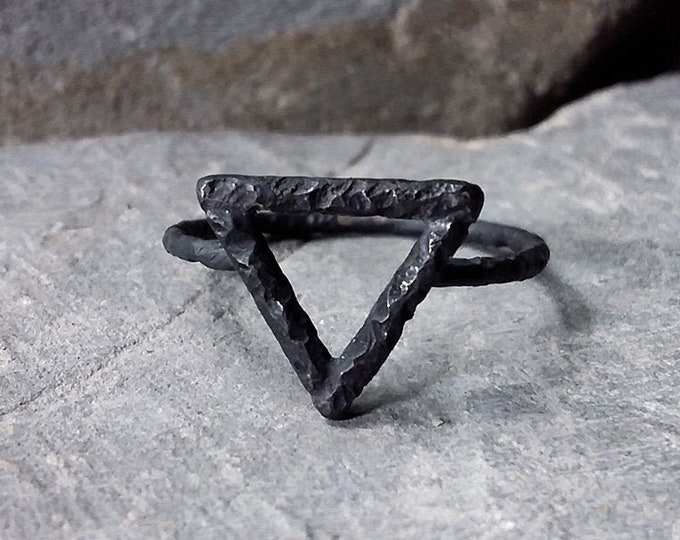 WATER ELEMENT Ring - Water Alchemy Symbol - Occultism Occult Esoteric ...