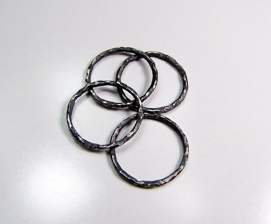 4 Sterling Silver Stackable Rings - Occult Alchemy Esoteric Occultism ...
