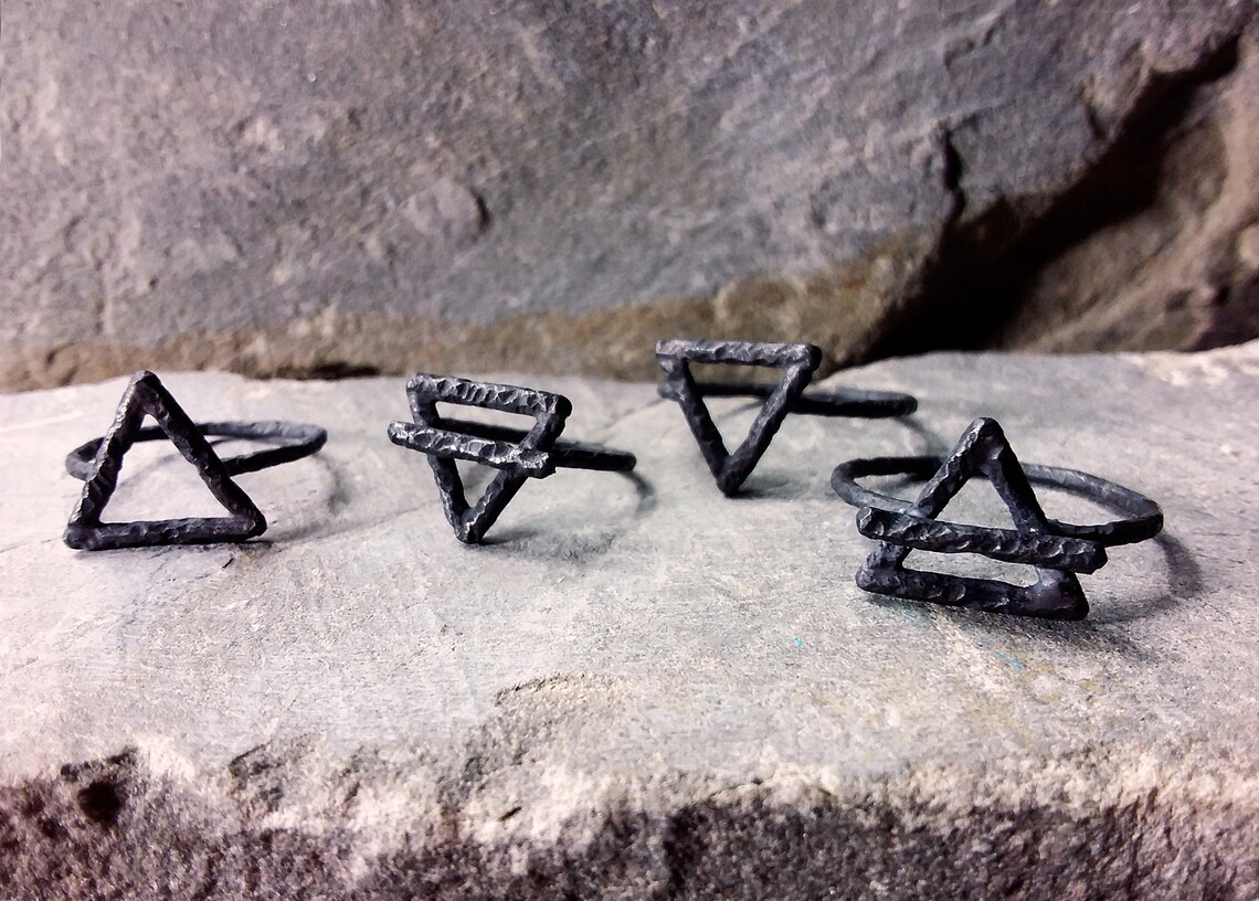 EARTH ELEMENT Ring - Earth Alchemy Symbol - Occultism Occult Esoteric ...