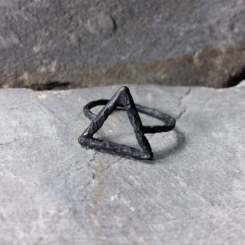 EARTH ELEMENT Ring Earth Alchemy Symbol Occultism Occult - Etsy